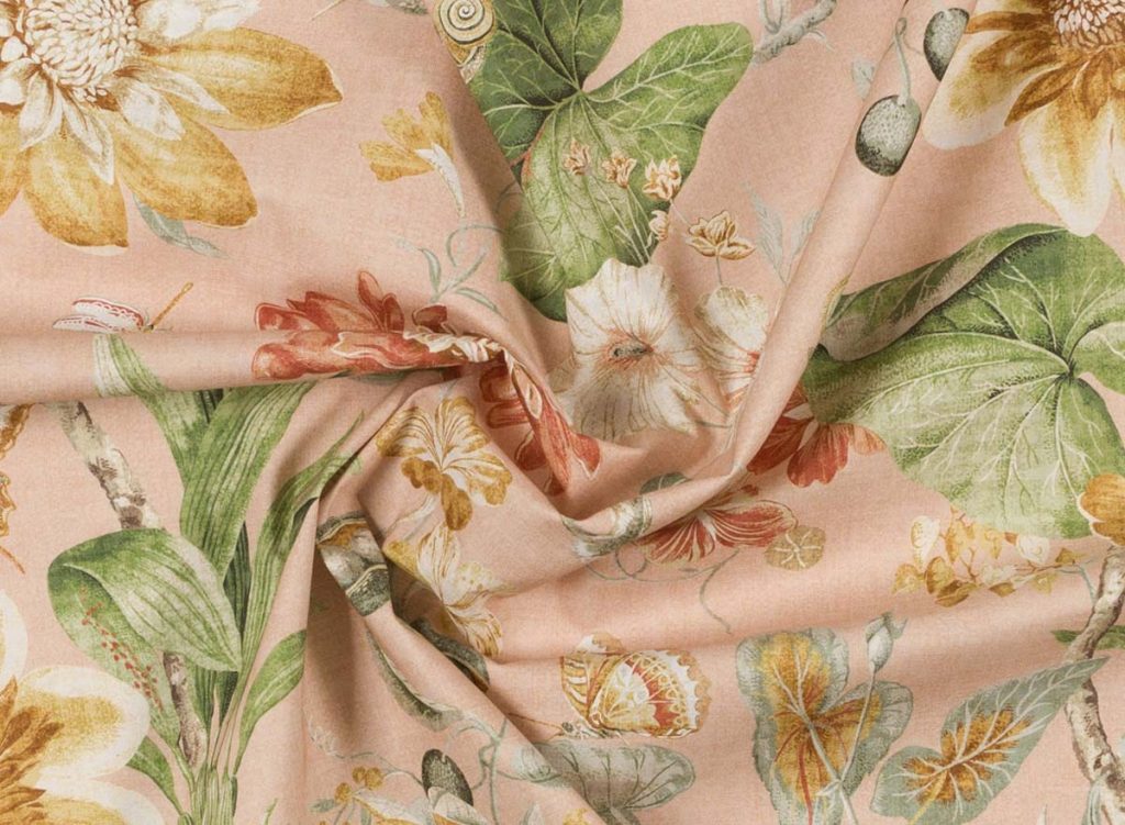 Tela Estampada Flores y Mariposas 🦋 | Algodón Lavable