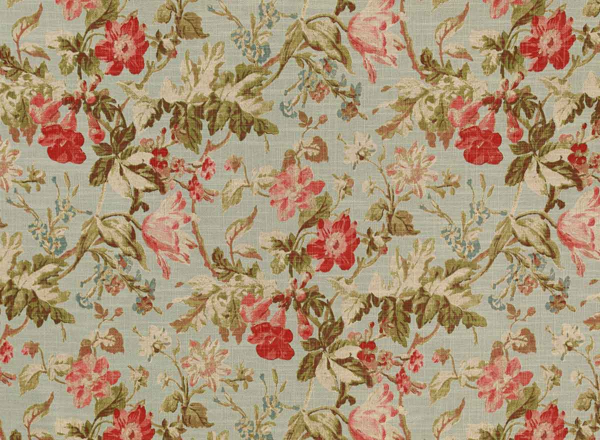 Tela Estampada De Flores Manor | Abitare Decoración